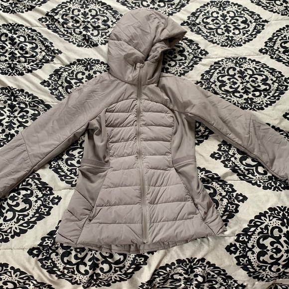 lululemon athletica | Jackets & Coats | Grey And Purple Light Puffer ...